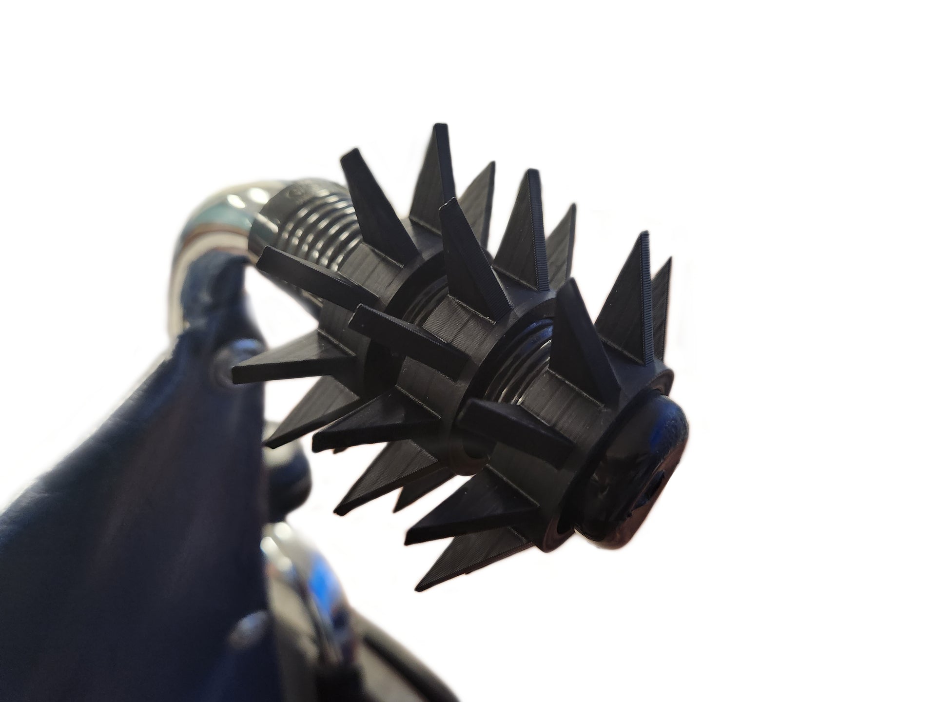 Wheelchair Handle Grip Spikes for Personal Safety, Bolt On & Removable