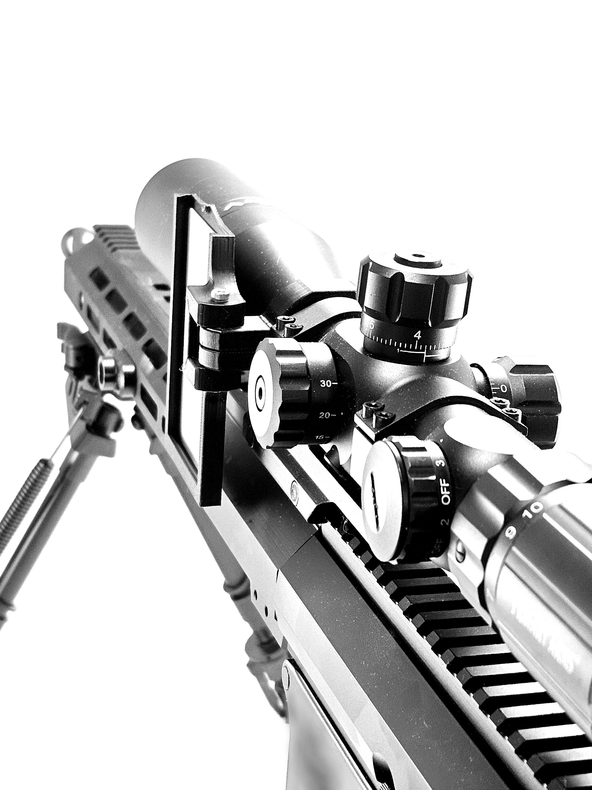 Rifle Mounted Data Elevation and Windage Dope Card Holder